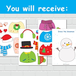 Snowman Dress up Printabe Activity. Preschool Printable Worksheets ...