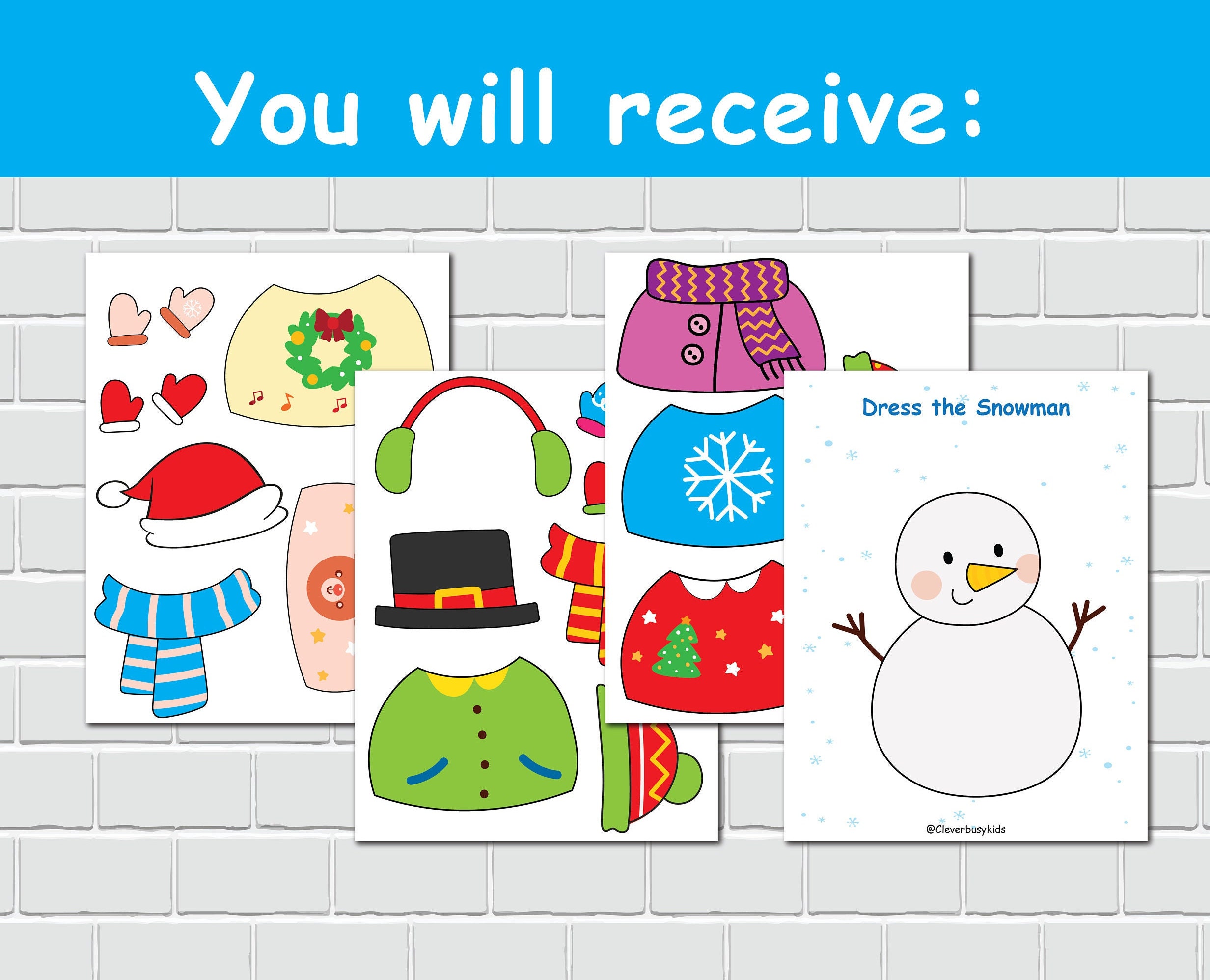 Snowman Dress up Printabe Activity. Preschool Printable Worksheets ...