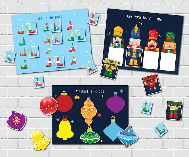 Christmas Busy Book. Preschool Learning Binder. Toddler Quiet - Etsy