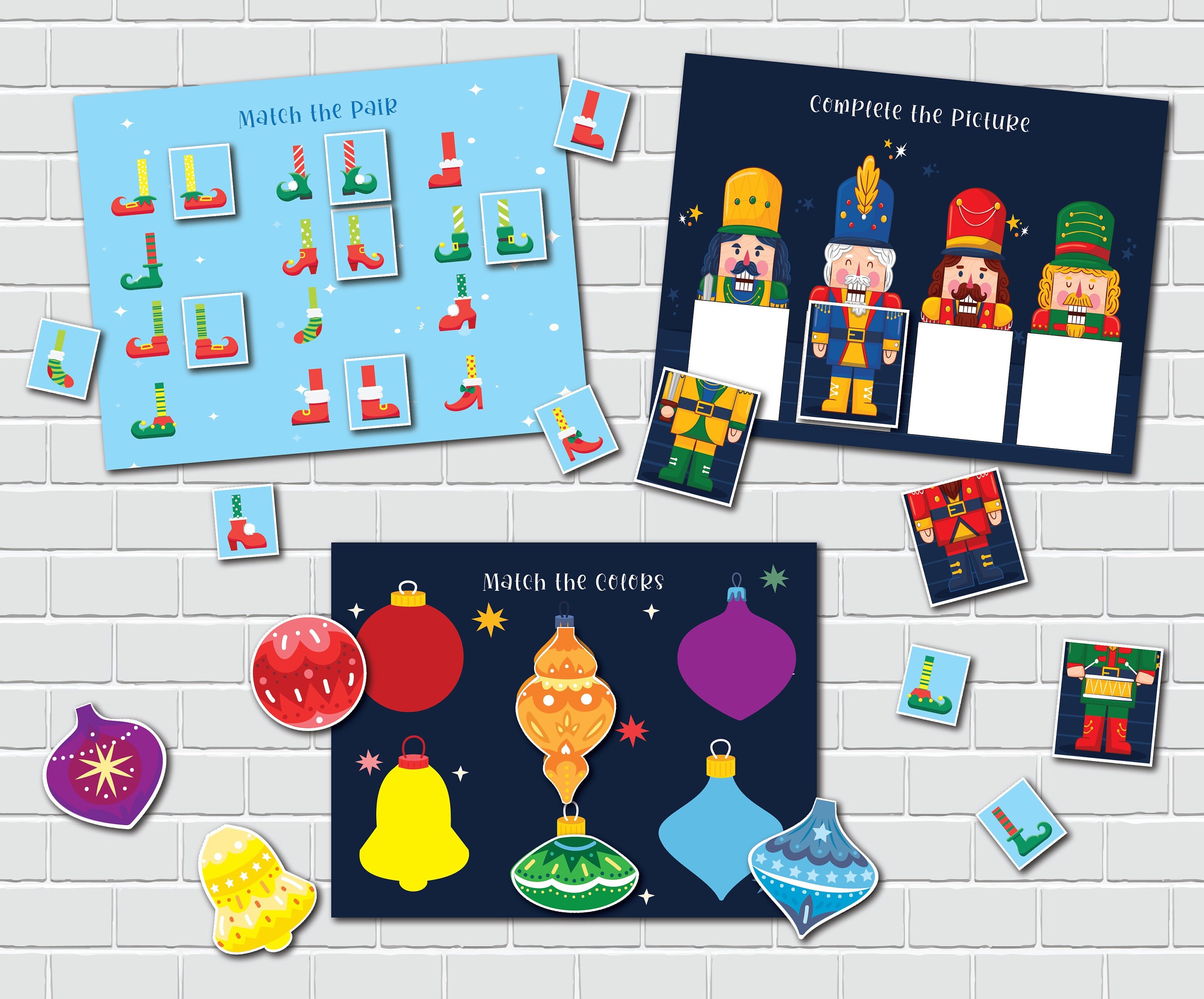 Christmas Busy Book. Preschool Learning Binder. Toddler Quiet Book ...