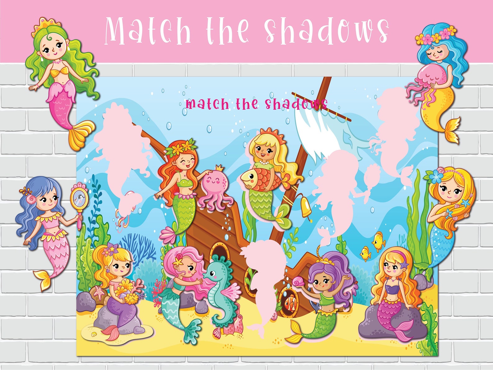 Mermaids Busy Book for Girls. Printable Activities. Pre-k - Etsy