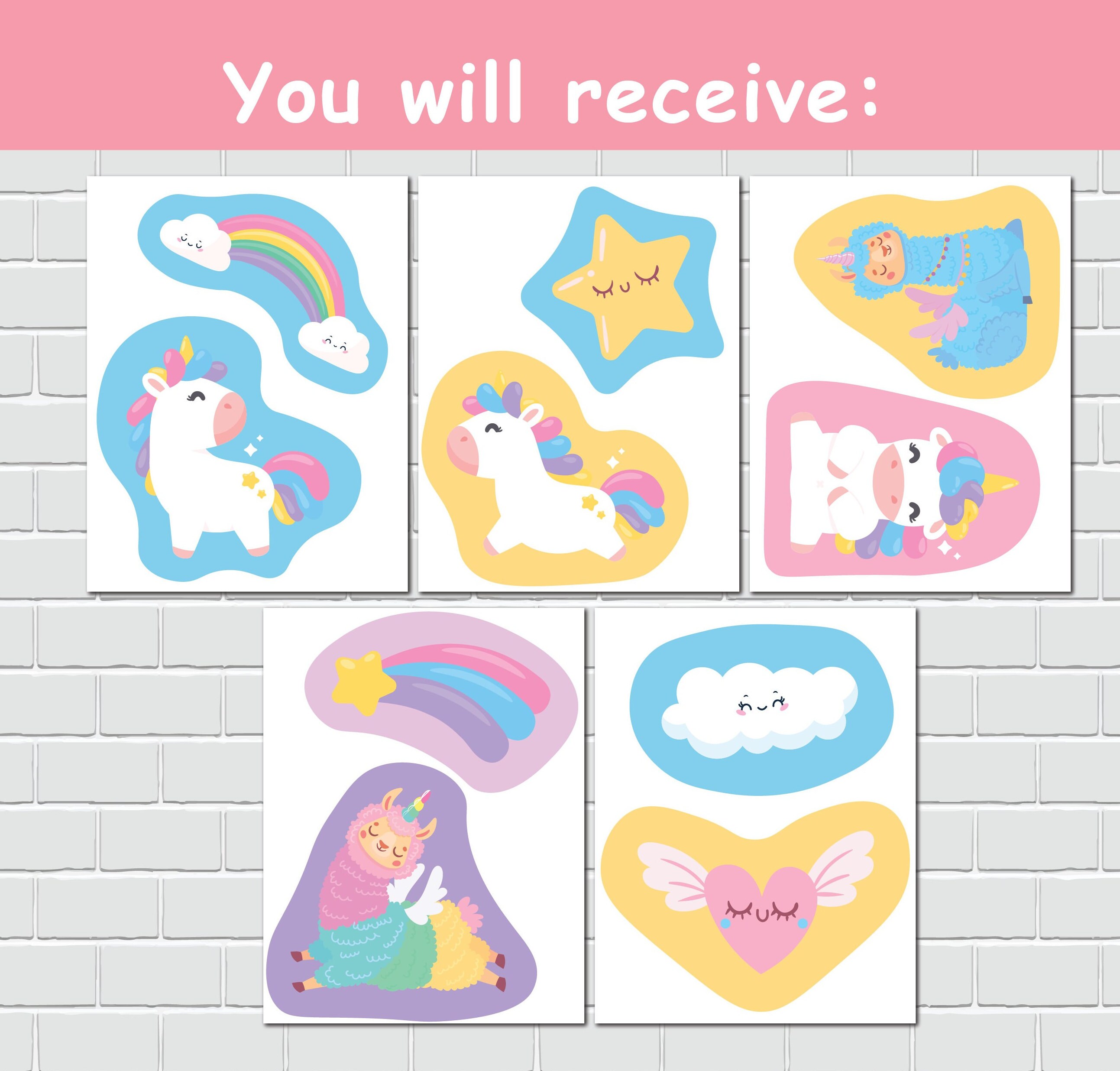 Unicorn Lacing Cards, Preschool Fine Motor Skill Activity, Toddler ...