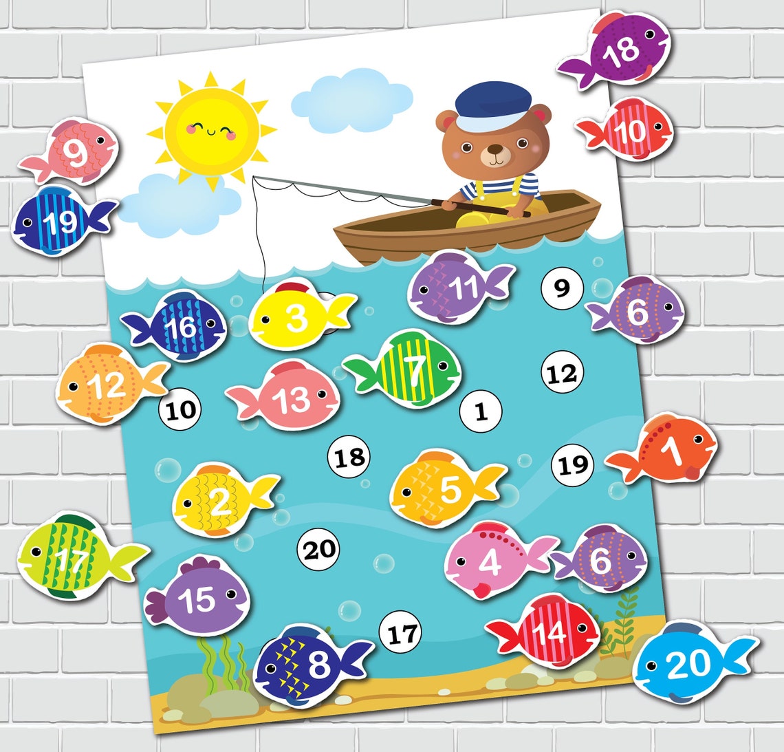 Counting Worksheet for Preschool Learning Math Busy Book Page - Etsy