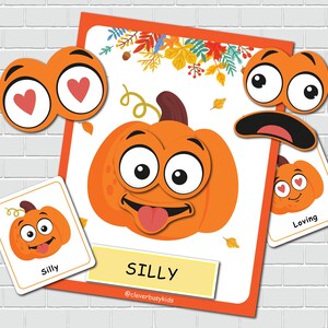 Pumpkin Emotions Activity for Kids, Preschool Feelings Printables ...