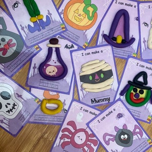 Halloween Play Dough Mats Printable Play Doh Preschool - Etsy