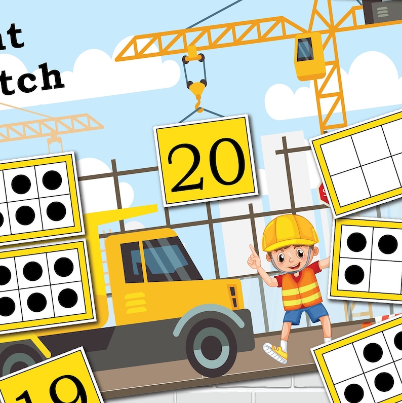 Counting Construction Activity Preschool Math Busy Book - Etsy