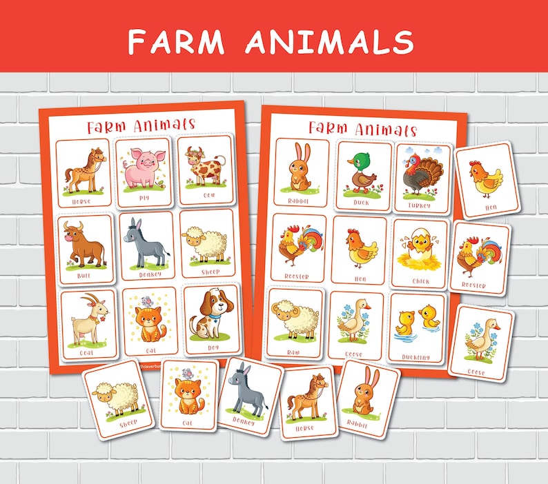 Farm Animals Busy Book Pages Toddler Quiet Time Activity - Etsy