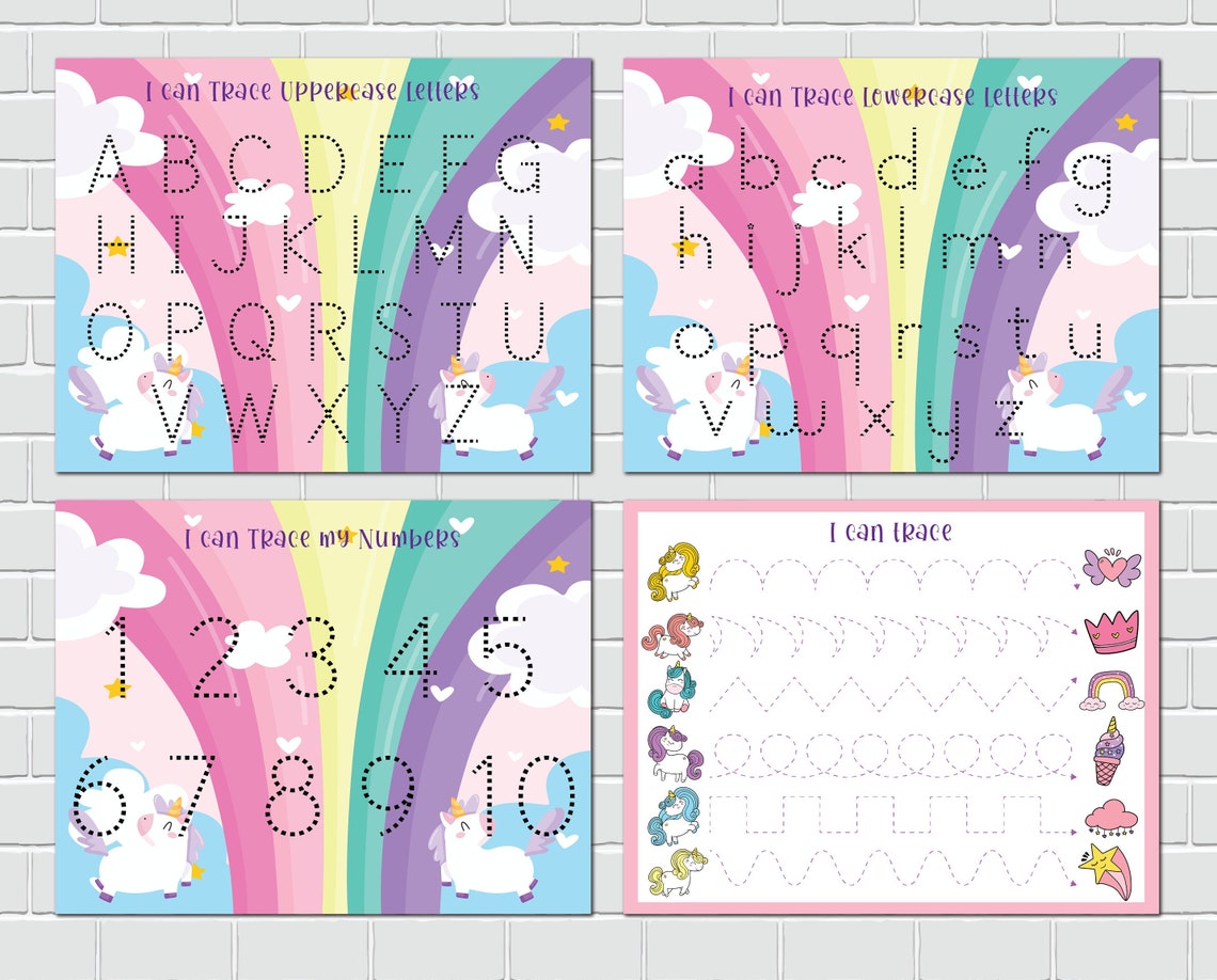 Unicorn Busy Book Preschool Learning Binder Toddler - Etsy