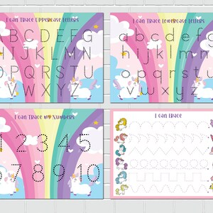 Unicorn Busy Book, Preschool Learning Binder, Toddler Printable ...
