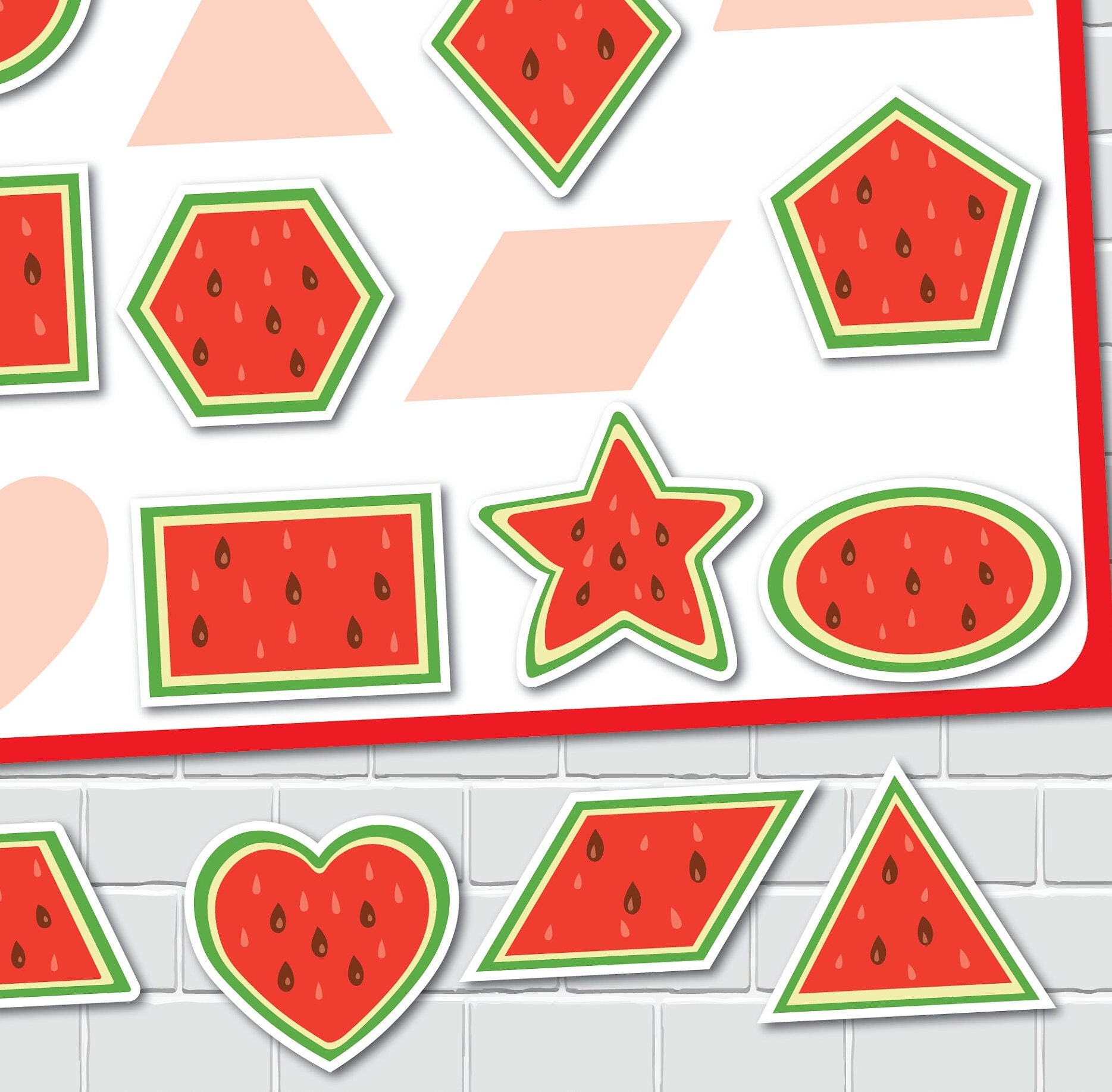 Watermelon Shape Matching Activity, 2D Shapes, Summer Busy Book Page ...