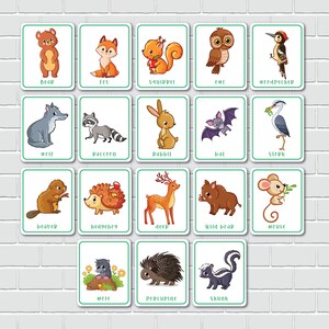 Forest Animals Busy Book Pages, Toddler Quiet Time Activity, Preschool ...