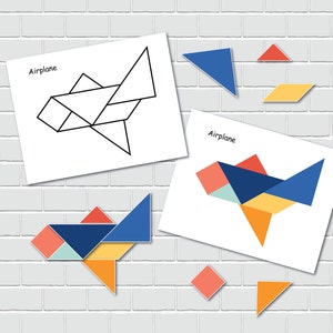 Transportation Theme Printable Tangrams Puzzle Activity for Preschool ...