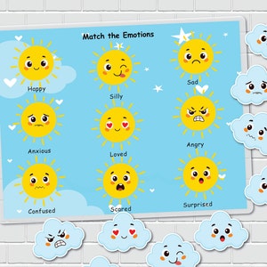Emotions and Feelings Matching Activity for Kids, Autism Activities ...