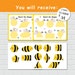 Bee Shape Matching Activity, 2D Shapes, Busy Book Page, File Folder ...