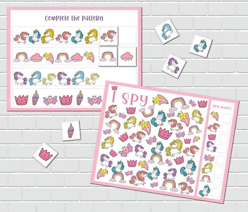 Unicorn Busy Book Preschool Learning Binder Toddler - Etsy