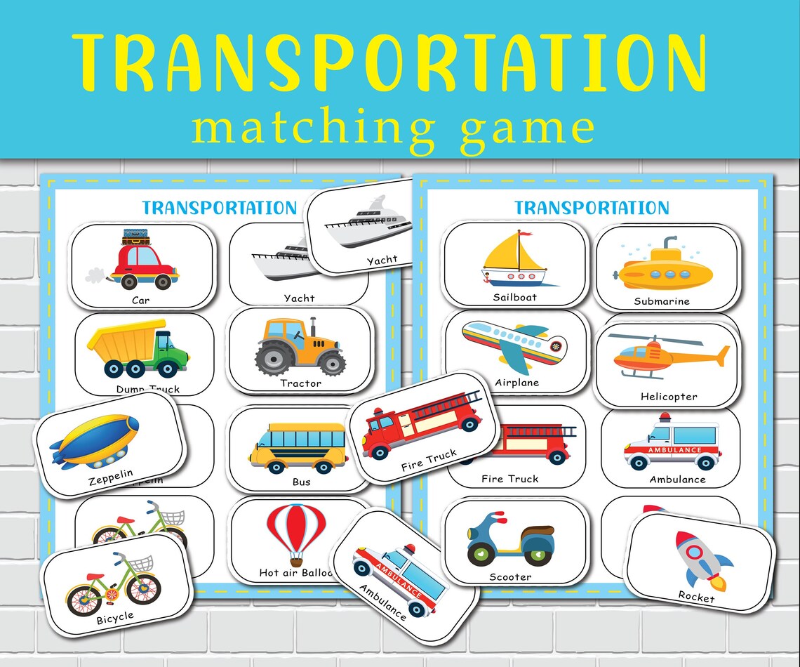 Vehicles Busy Book Preschool Learning Binder Toddler Quiet - Etsy