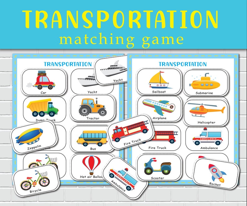 Vehicles Busy Book Preschool Learning Binder Toddler Quiet Book Cars ...