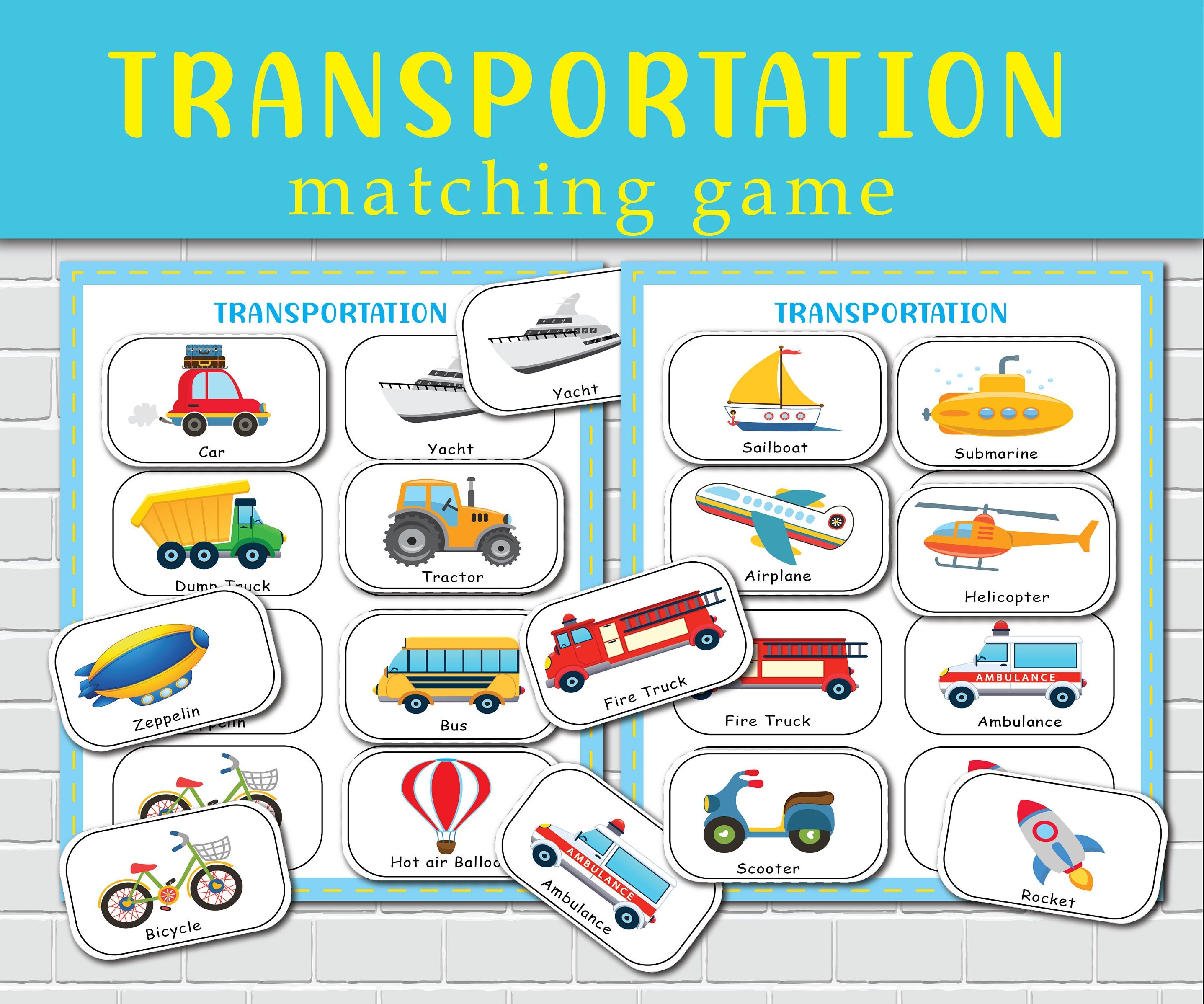 Vehicles Busy Book Preschool Learning Binder Toddler Quiet - Etsy