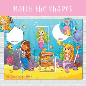 Mermaids Busy Book for Girls. Printable Activities. Pre-k Learning ...