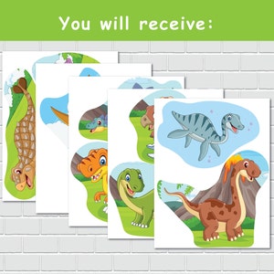 Dinosaurs Lacing Cards, Preschool Fine Motor Skills Activity, Toddler ...