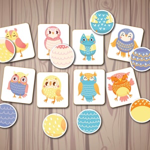 Pattern Matching Activity, Toddler Matching Cards, Preschool Printables ...