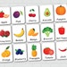 Fruits and Vegetables Flash Cards Toddler Printable Activity Montessori ...