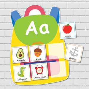 ABC Matching Activity for Kids, Alphabet Busy Book, Preschool Learning ...