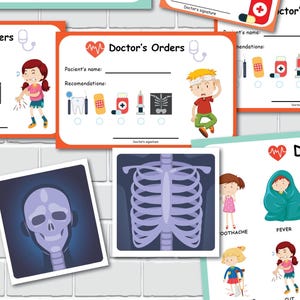 Doctor Pretend Play, Printable Hospital Dramatic Play, Preschool ...