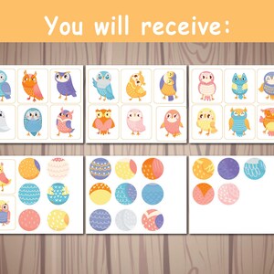Pattern Matching Activity, Toddler Matching Cards, Preschool Printables ...