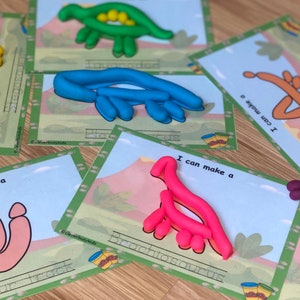 Dinosaurs Play Dough Mats, Printable Play Doh, Preschool Activities ...