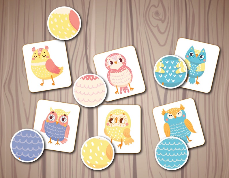 Pattern Matching Activity Toddler Matching Cards Preschool - Etsy