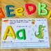 Alphabet Play Dough Mats, ABC Printable Play Doh, Preschool Activities ...
