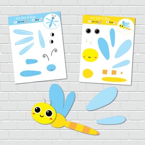 Bugs Cut Out and Glue Crafts for Kids.insects Cut Out and Paste ...
