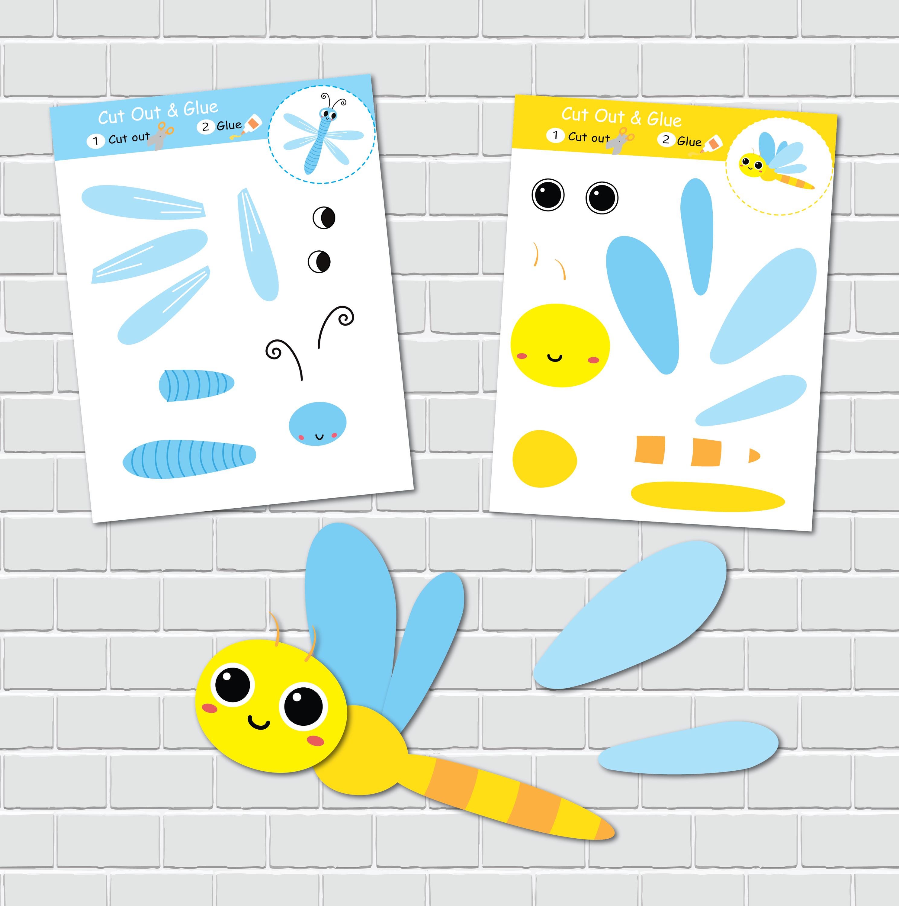 Bugs Cut Out and Glue Crafts for Kids.insects Cut Out and Paste ...