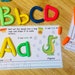 Alphabet Play Dough Mats, ABC Printable Play Doh, Preschool Activities ...