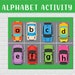 Alphabet Cars Park Busy Book Pages Printable Activity ABC Toddler ...
