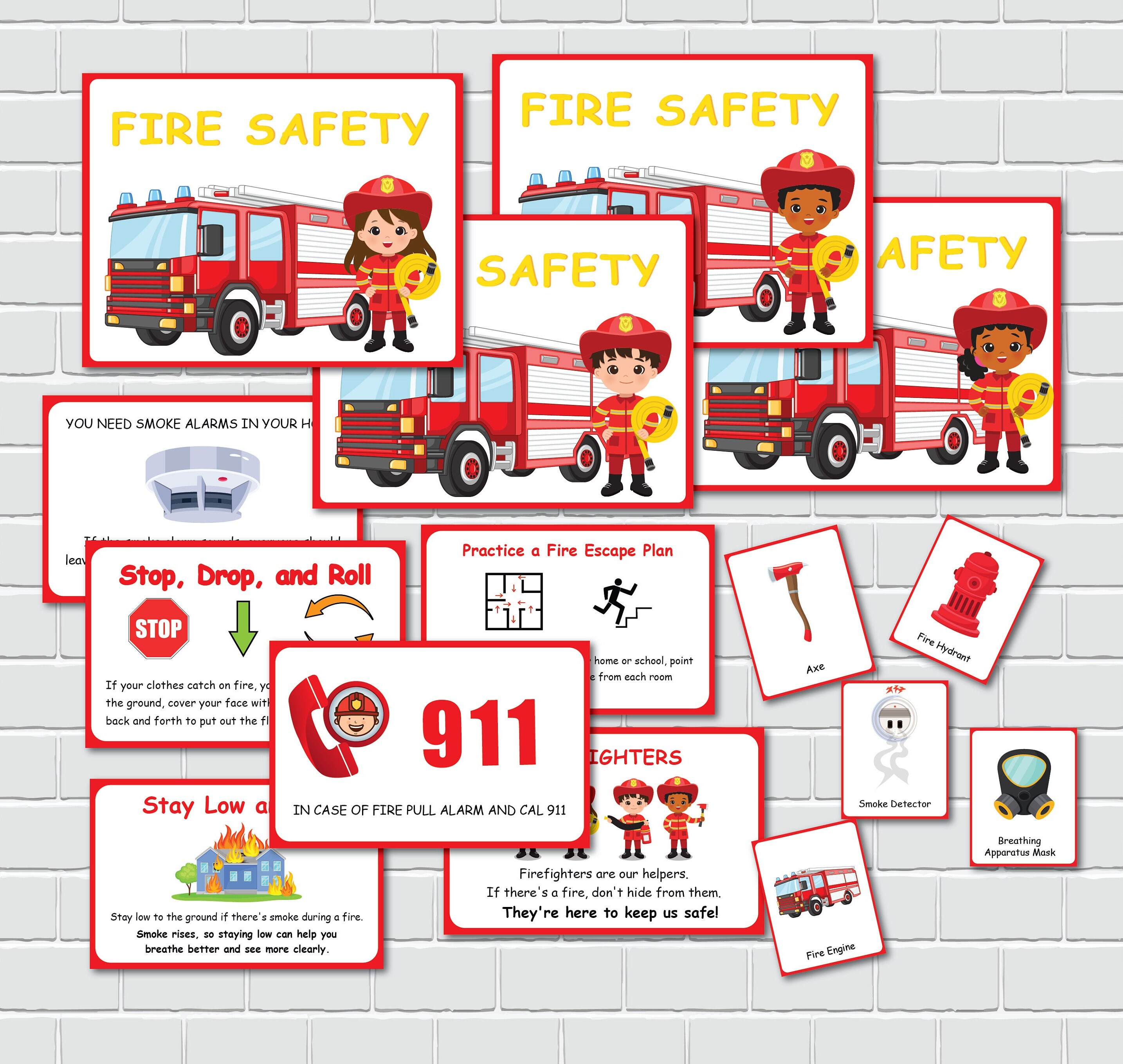Fire Station Pretend Play, Printable Firefighter Dramatic Play ...