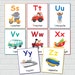 Alphabet Flashcards, Transportation Theme, ABC Printable Flash Cards ...