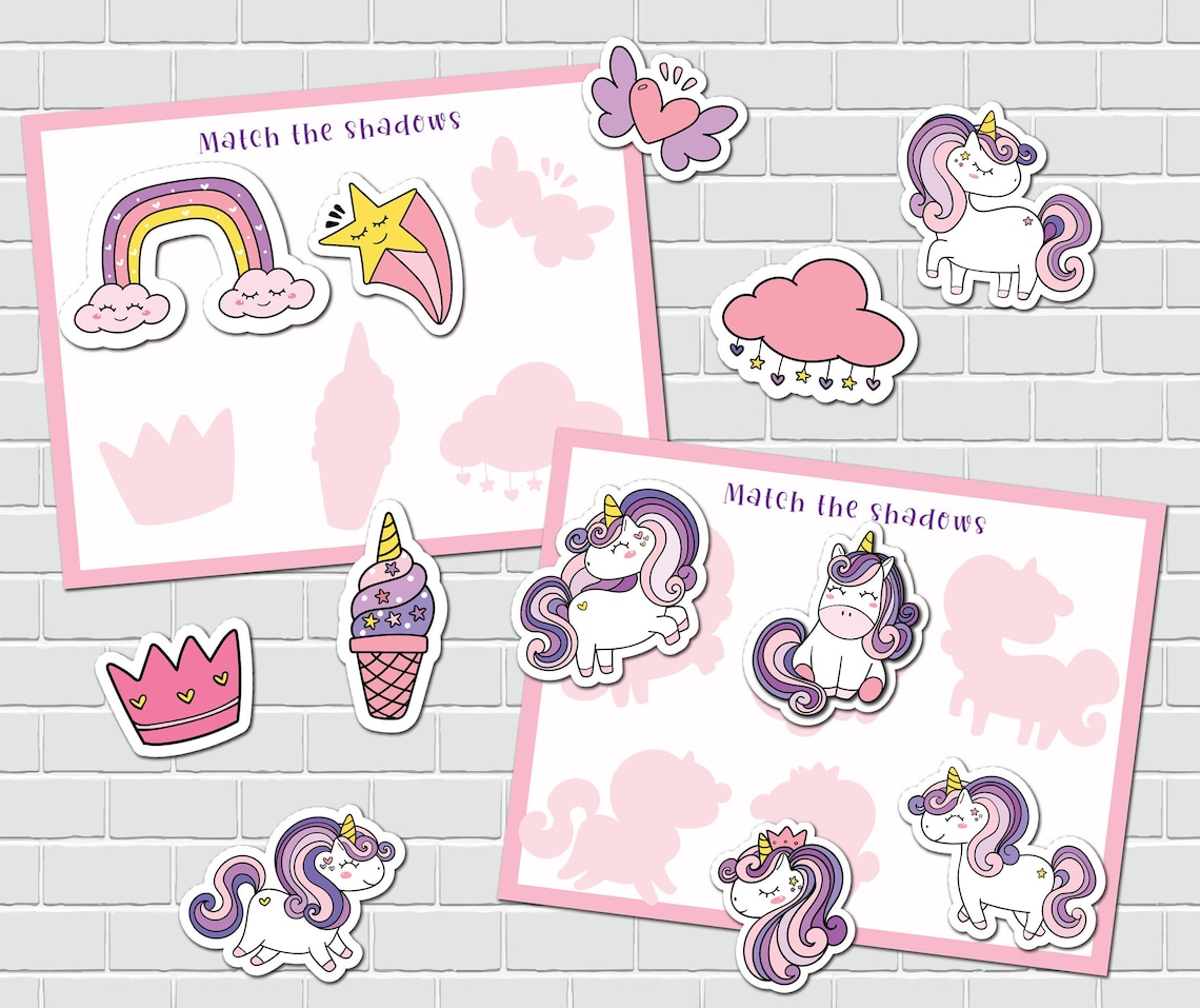 Unicorn Busy Book, Preschool Learning Binder, Toddler Printable ...