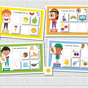 Five Senses Sorting Mats, Printable Activity, 5 Senses Sorting ...