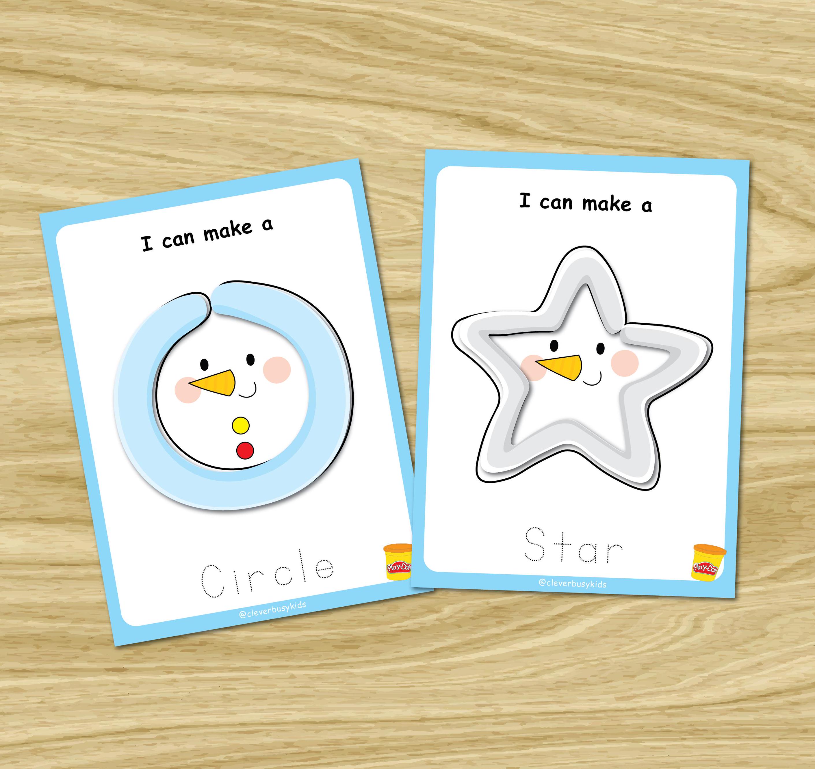 Snowman Shapes Playdough Mats, Winter Activity, Fine Motor Skills ...