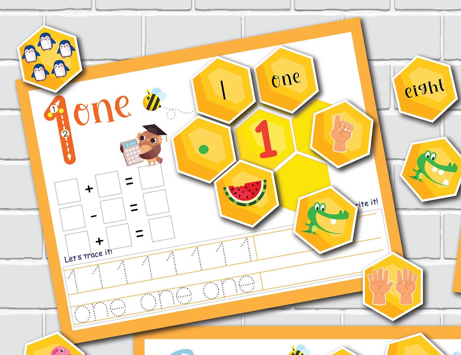 Counting Activity Math Busy Book Pages Preschool Learning - Etsy UK