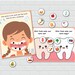 Dental Health Preschool Printable Activity for Kids, Teeth Brushing ...