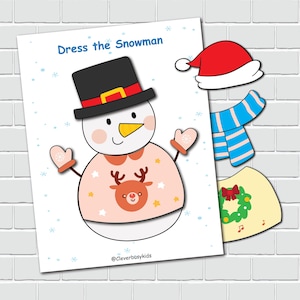 Snowman Dress up Printabe Activity. Preschool Printable Worksheets ...