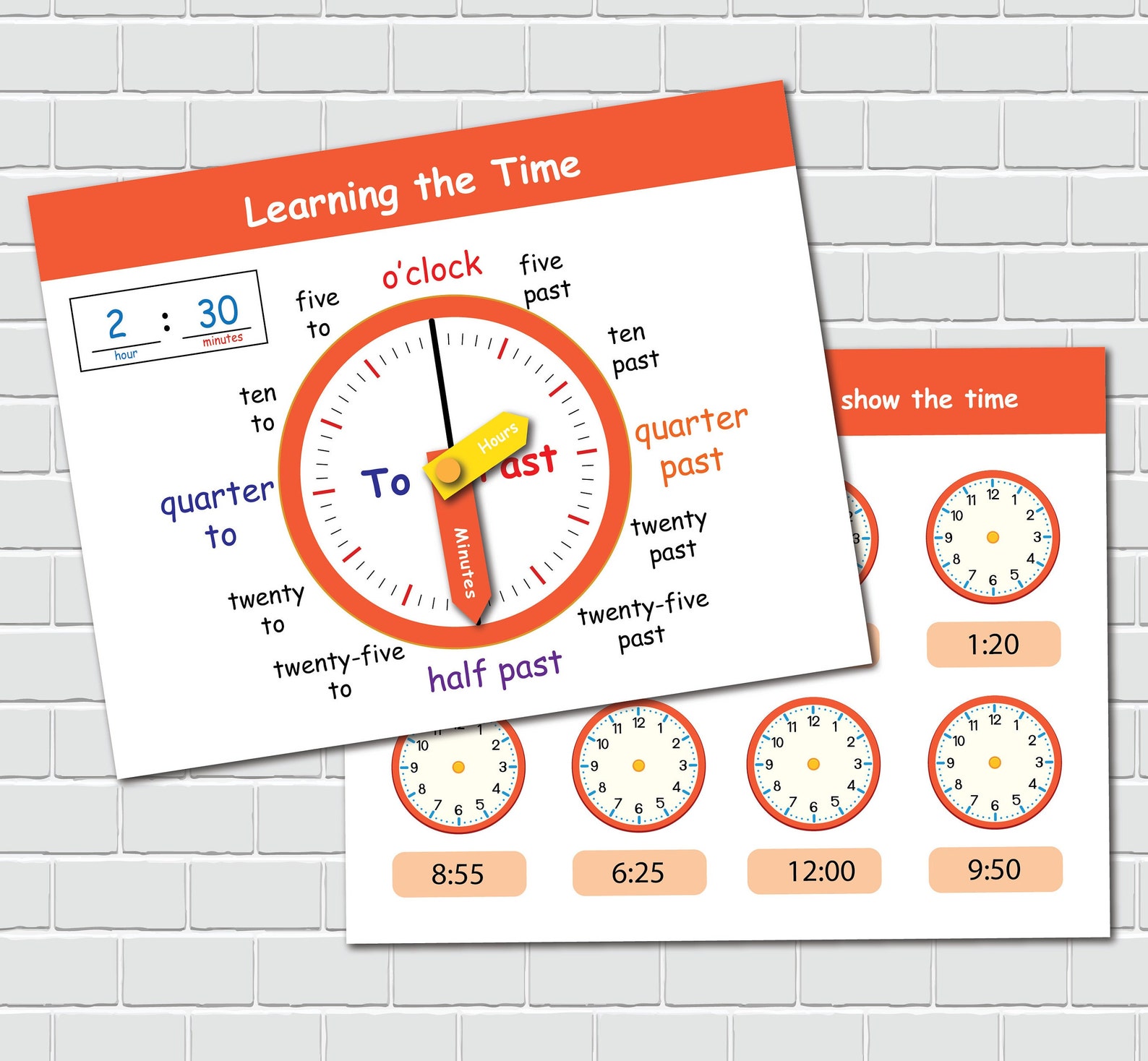 Learning Time Printable Clock, Telling Time Learning Activities ...