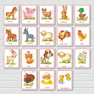 Farm Animals Busy Book Pages, Toddler Quiet Time Activity, Preschool ...