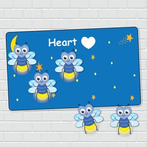 Fireflies Shapes Sorting Mats, 2D Shapes Center, Summer Busy Book Page ...