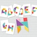 Alphabet Tangrams, ABC Puzzle for Preschool and Kindergarten ...