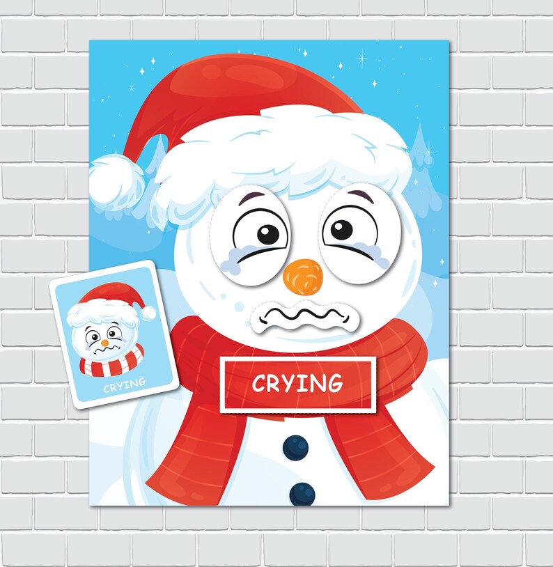 Snowman Emotions and Feelings Activity for Kids, Christmas Busy Book ...
