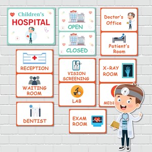 Doctor Pretend Play, Printable Hospital Dramatic Play, Preschool ...